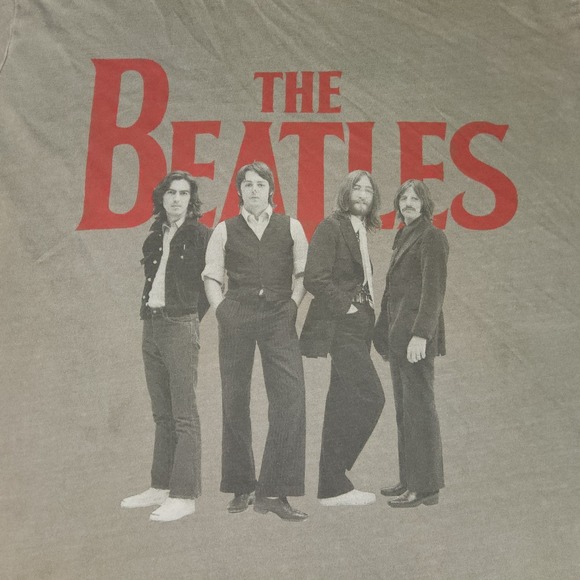 The Beatles | Shirts | The Beatles Band Tee Tailgate Distressed Gray L ...